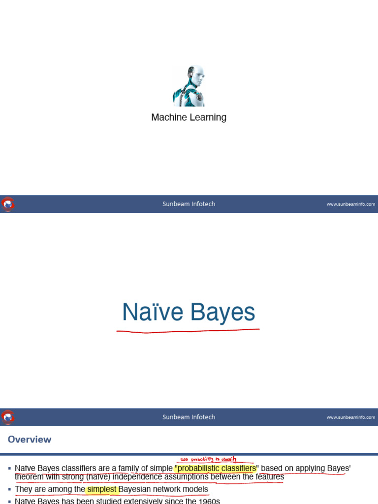 6.naive Bayes | PDF | Machine Learning | Statistical Analysis