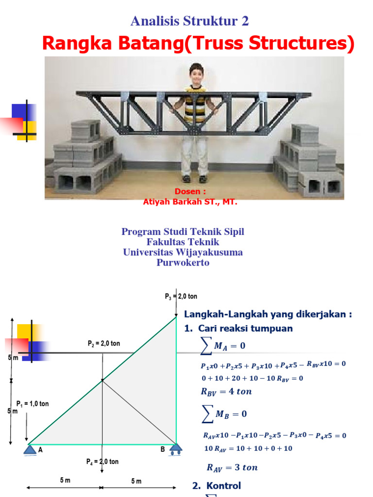 7 Latihan Soal Rangka Batang | PDF