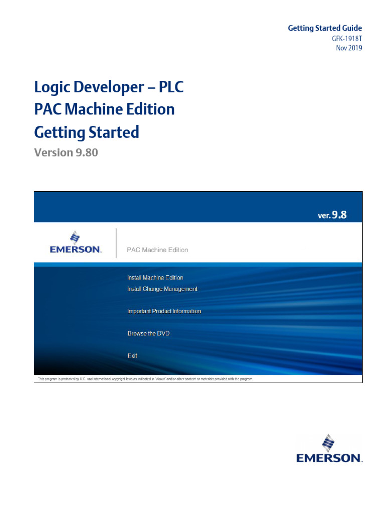 Emerson PAC Machine Edition Logic Developer Manual | PDF | Programmable Logic Controller | 64 ...
