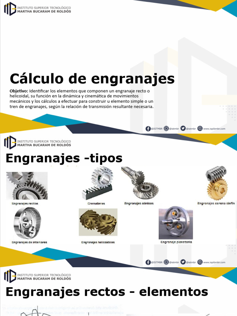 Cálculo de Engranajes | PDF | Engranaje | Equipo