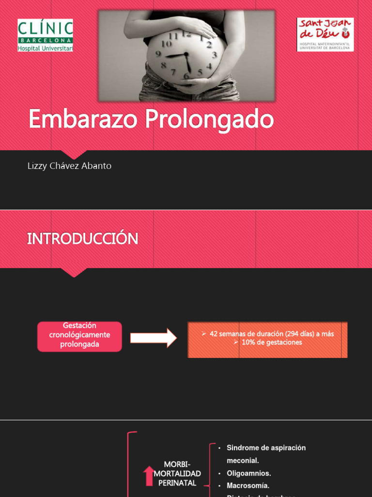 Embarazo Prolongado: Riesgos y Manejo | PDF | El embarazo | Parto
