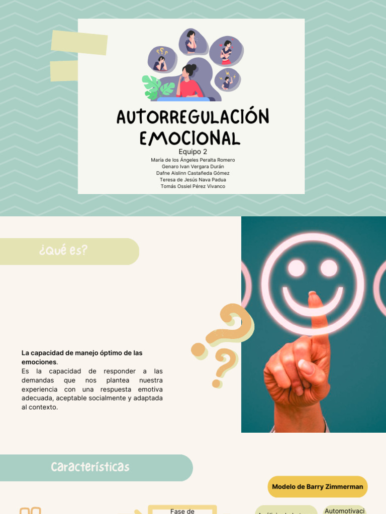 Autorregulación Emocional | PDF | Las emociones | Autorregulación emocional