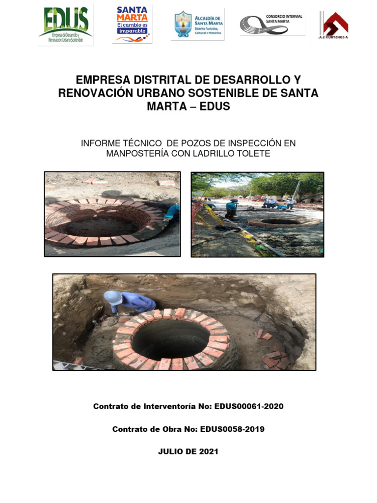 Construcción de Pozo de Inspección en Mampostería Con Ladrillo Tolete ...