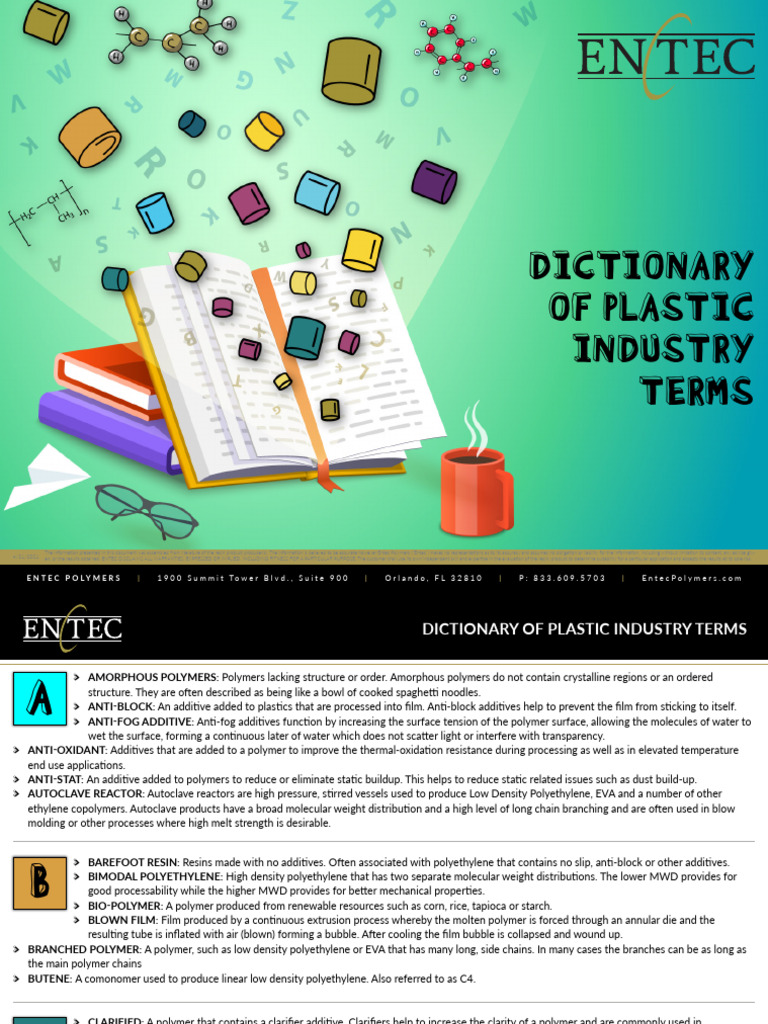 Dictionary of Plastic Industry Terms | PDF | Polyethylene | Polymers