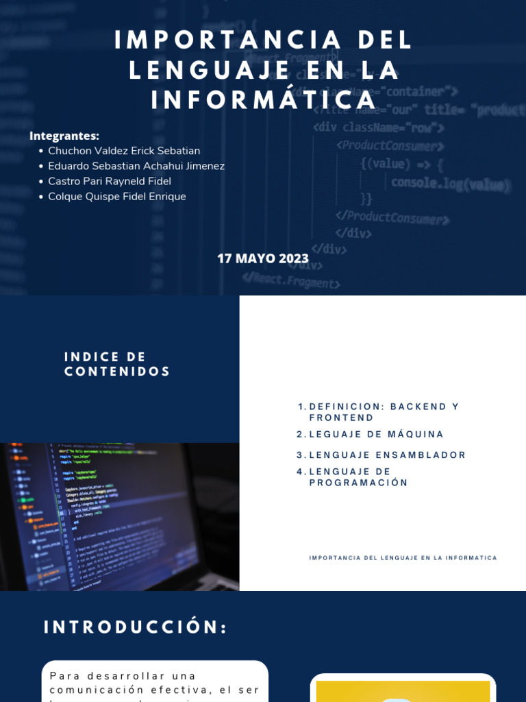 Importancia Del Lenguaje Informático | PDF | Lenguaje de programación ... Importancia Del Lenguaje Informático | PDF | Lenguaje de programación ...