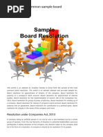 Board Resolution For Appointment of Authorised Signatory in Word Format ...