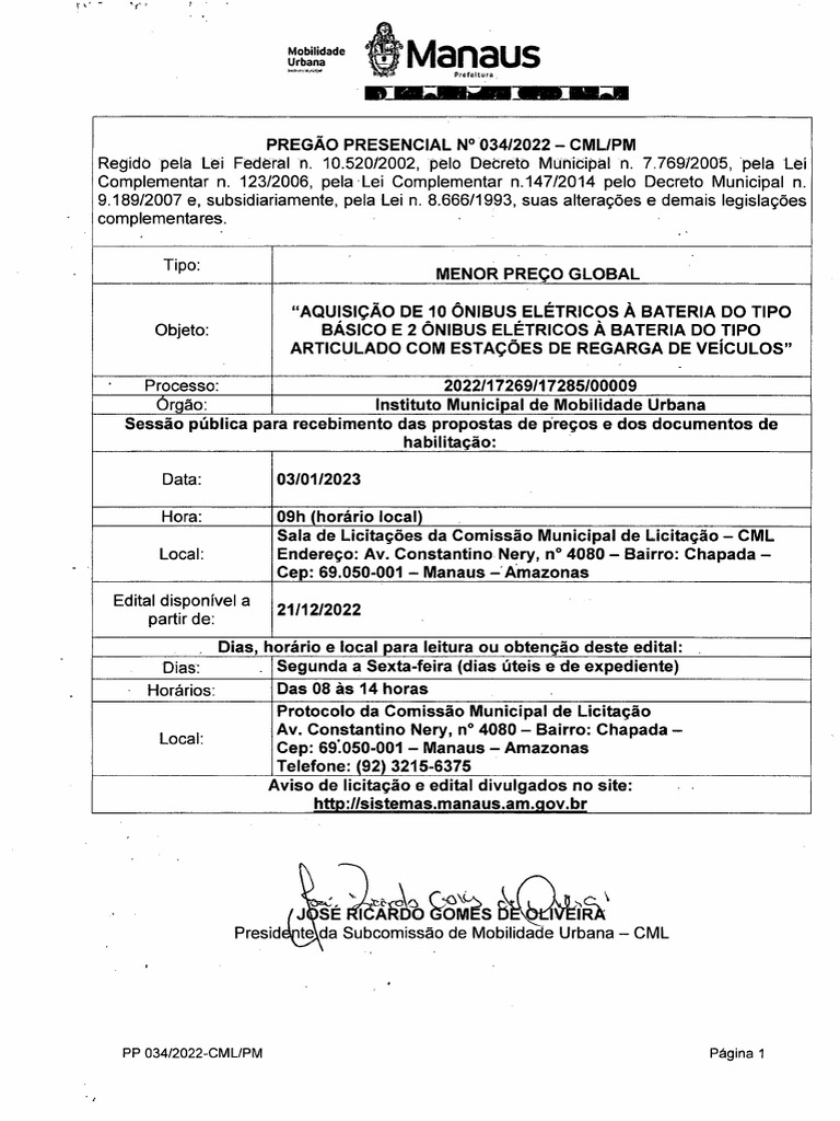 Edital+-+21 12+PP+034 2022+-+AQUISIÇÃO+DE+10+ÔNIBUS+ELÉTRICOS+À+BATERIA ...