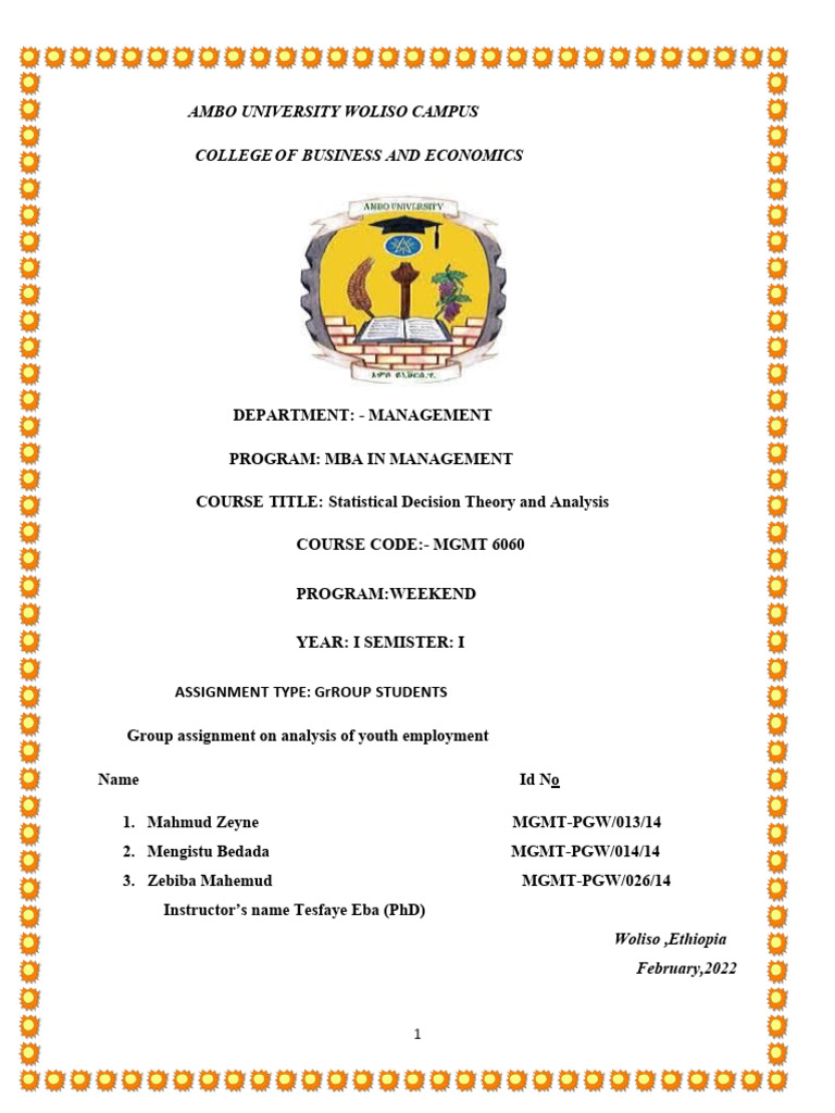 Spss Stat Assignment | PDF | Unemployment | Employment