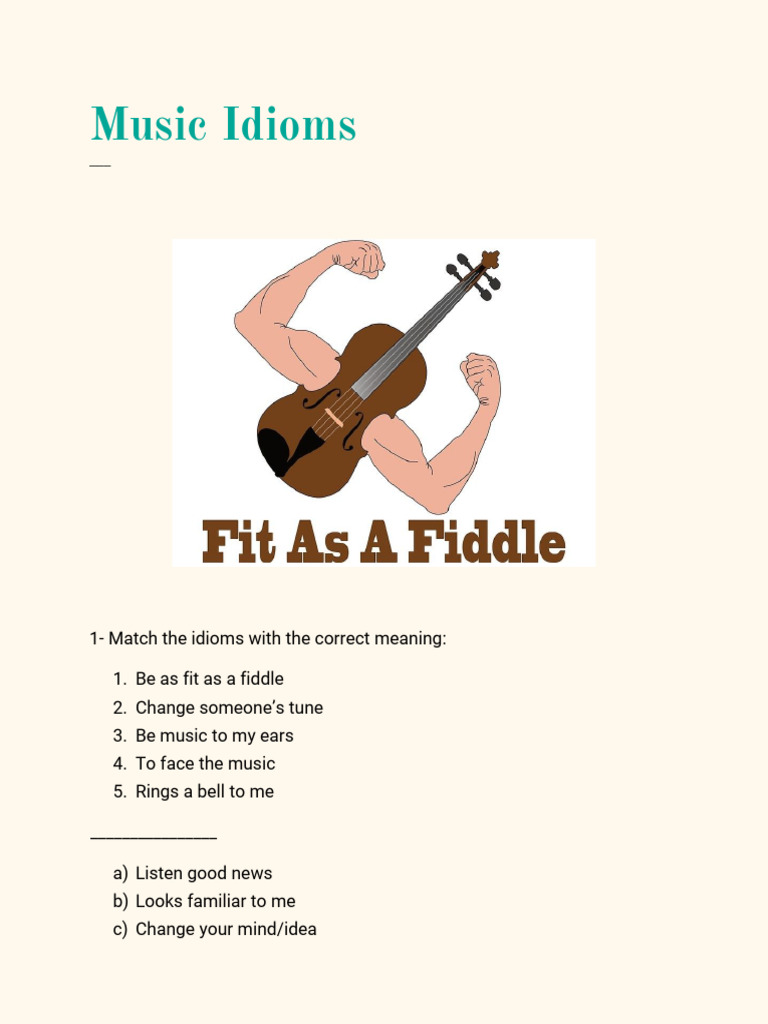 Music Idioms | PDF