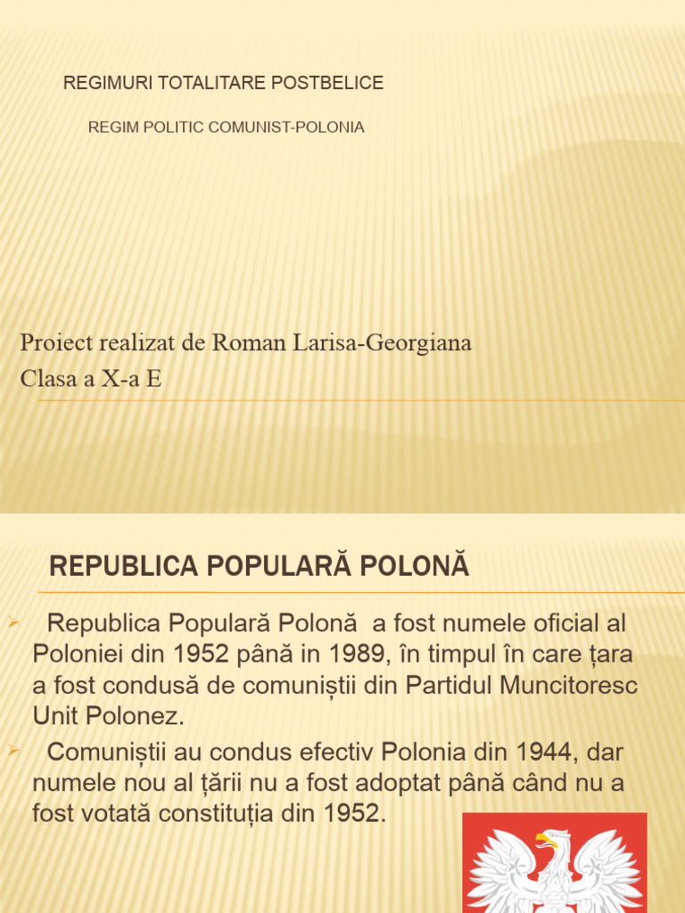 Regimuri Totalitare Postbelice | PDF