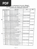 VTU Dec 2025/Jan 2026 Exam Timetable | PDF