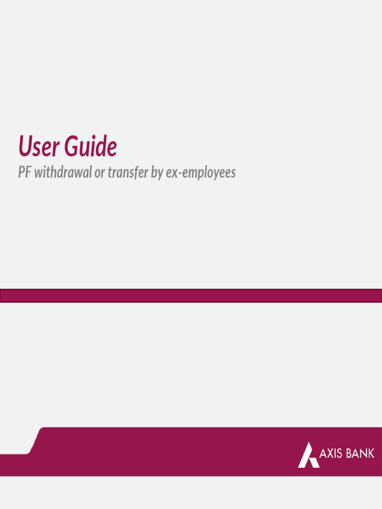 EPF Transfer & Withdrawal Process Guidelines For Ex Employees Final 10.02.2022 | PDF ...