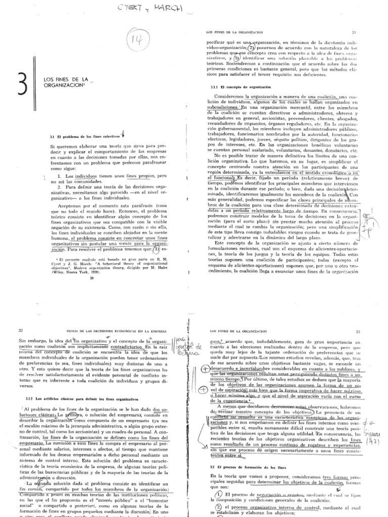 3.3. Cyert y March | PDF