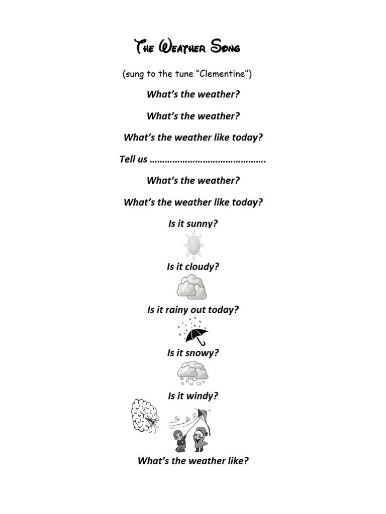 The Weather Song | PDF