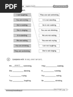 Present Continuous Tic Tac Toe | PDF