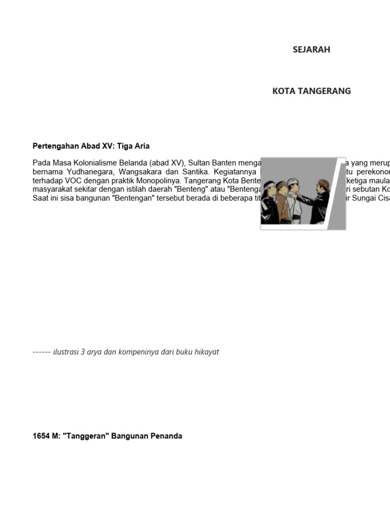 Sejarah Tangerang | PDF