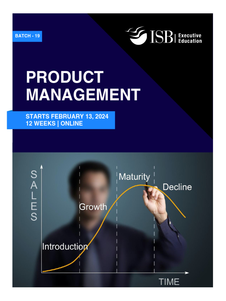 ISB PM Brochure Batch 19 | PDF | Pricing | Marketing