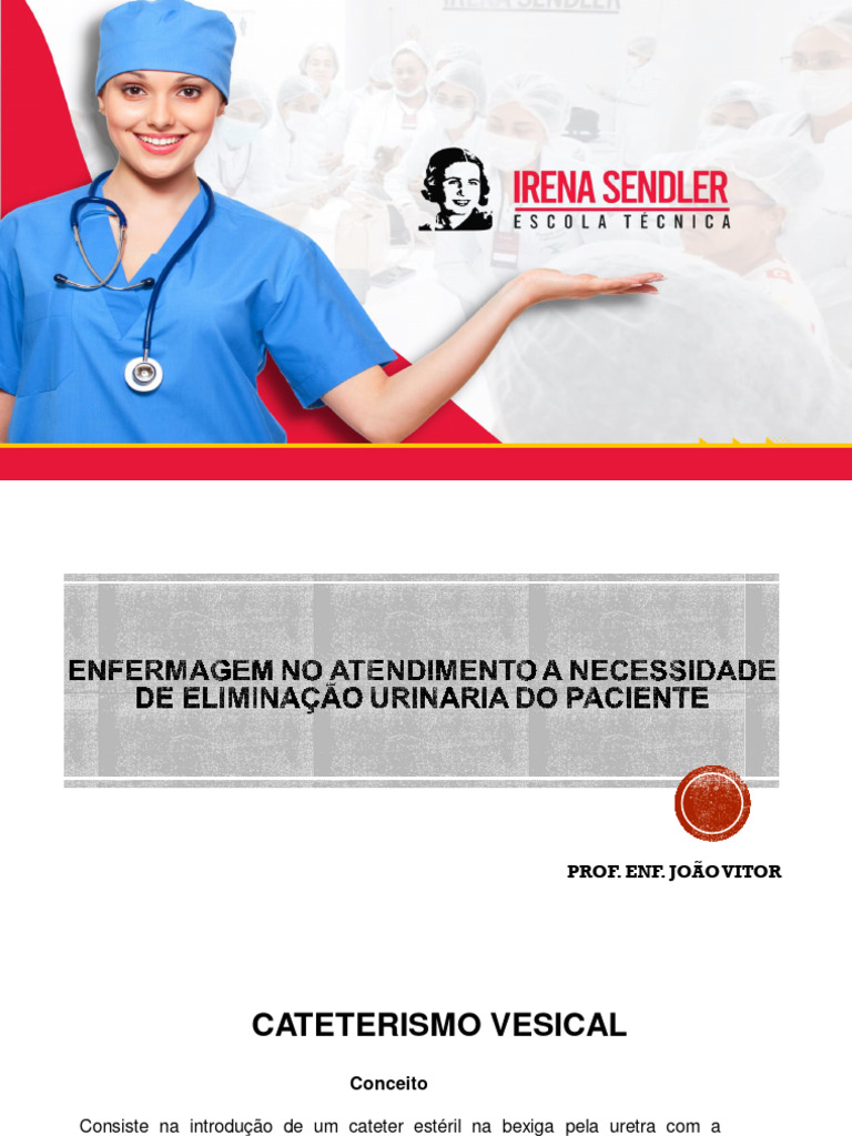 AULA ELIMINAÇÃO URINARIA DO PACIENTE | PDF | Micção | Especialidades ...