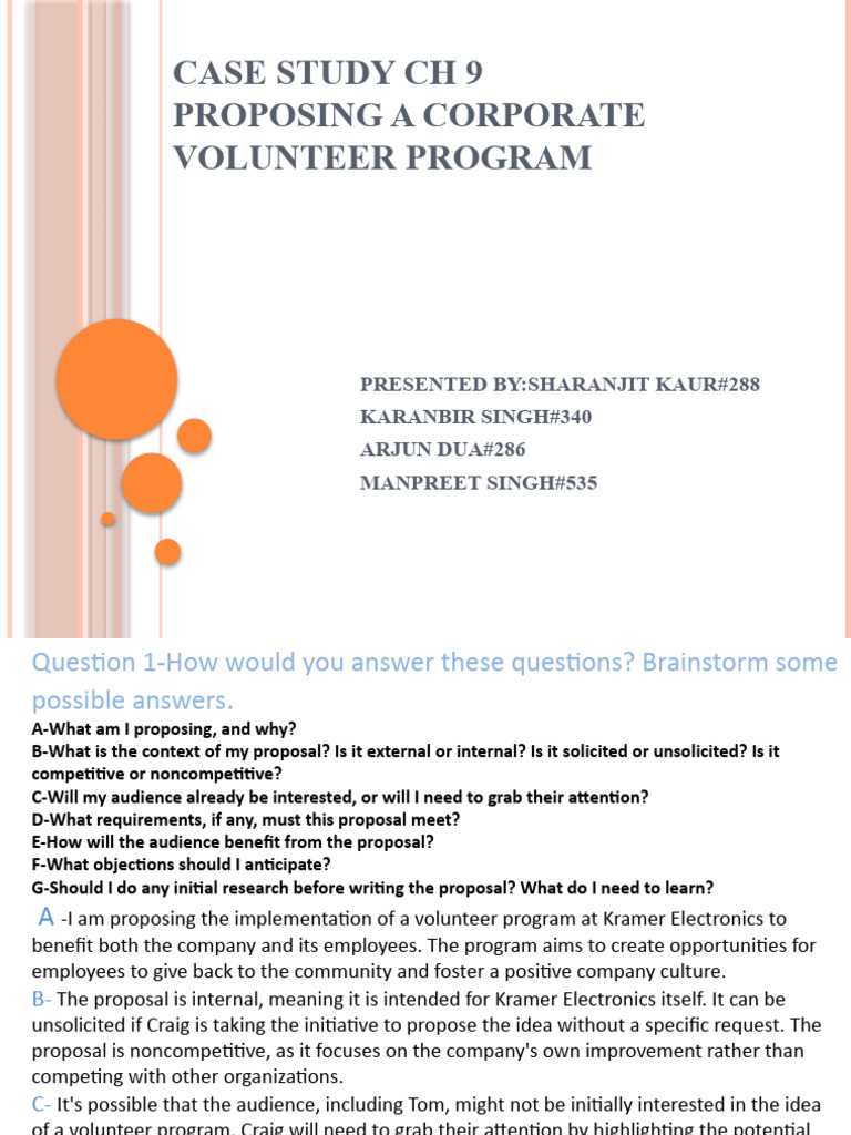 Case Study 8 Pdf Volunteering Employment