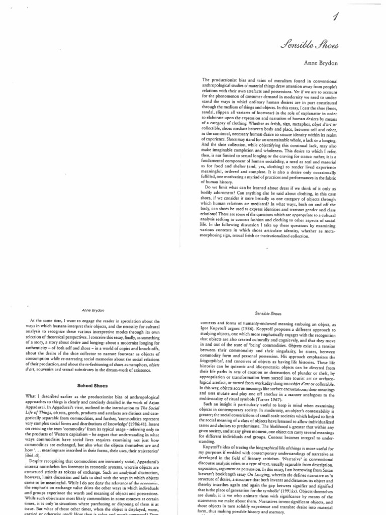 Sensible Shoes From Consuming Fashion | PDF