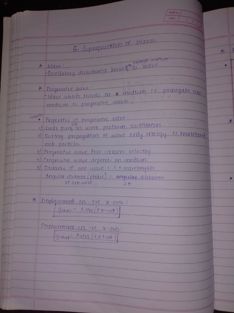 Superposition of Waves | PDF
