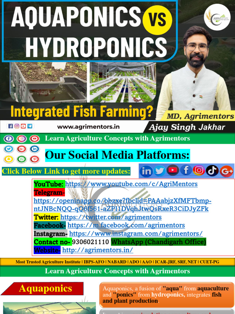 Aquaponics and Hydroponics | Download Free PDF | Aquaponics | Agriculture Aquaponics and Hydroponics | Download Free PDF | Aquaponics | Agriculture