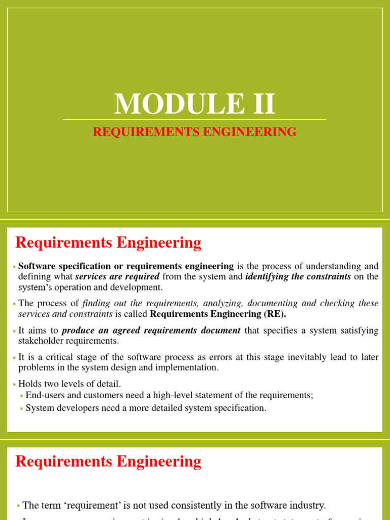 Requirements Engineering Guide | PDF | System | Engineering