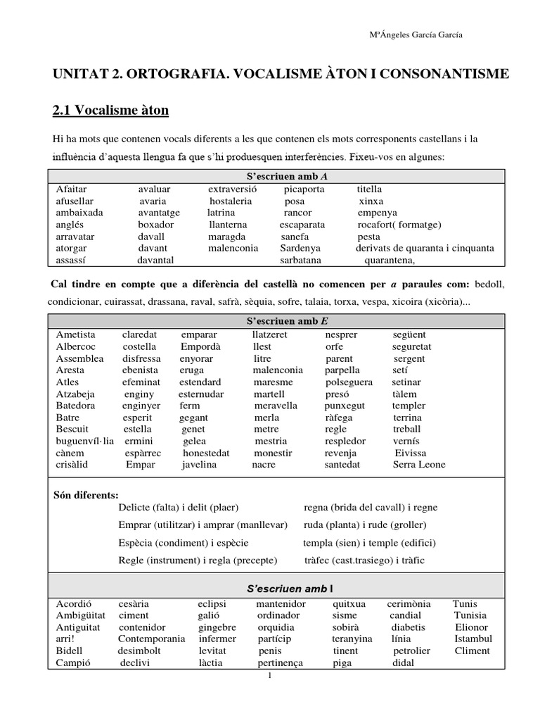 Tema 2 Curs Valencià c2 | PDF