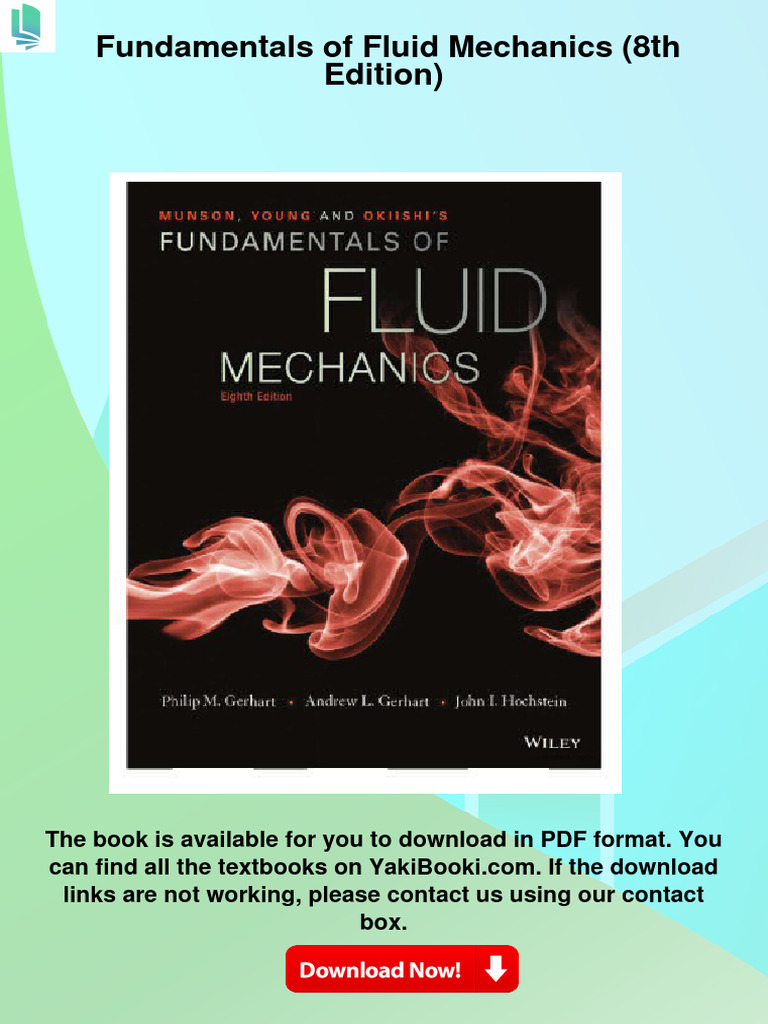 Fundamentals of Fluid Mechanics (8th Edition) | PDF