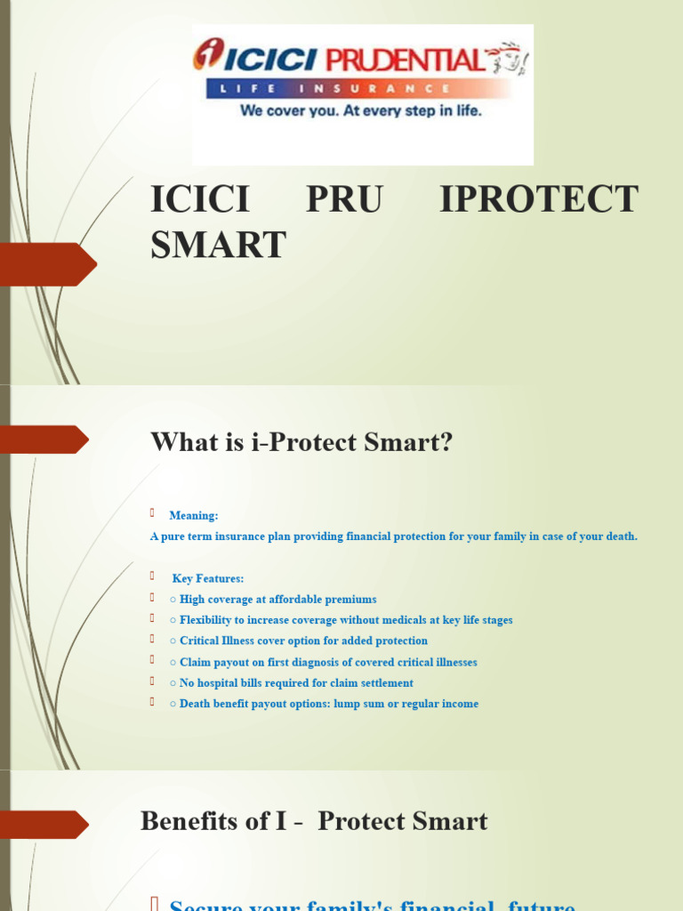 Icici Pru Iprotect Smart Team | PDF | Insurance | Life Insurance