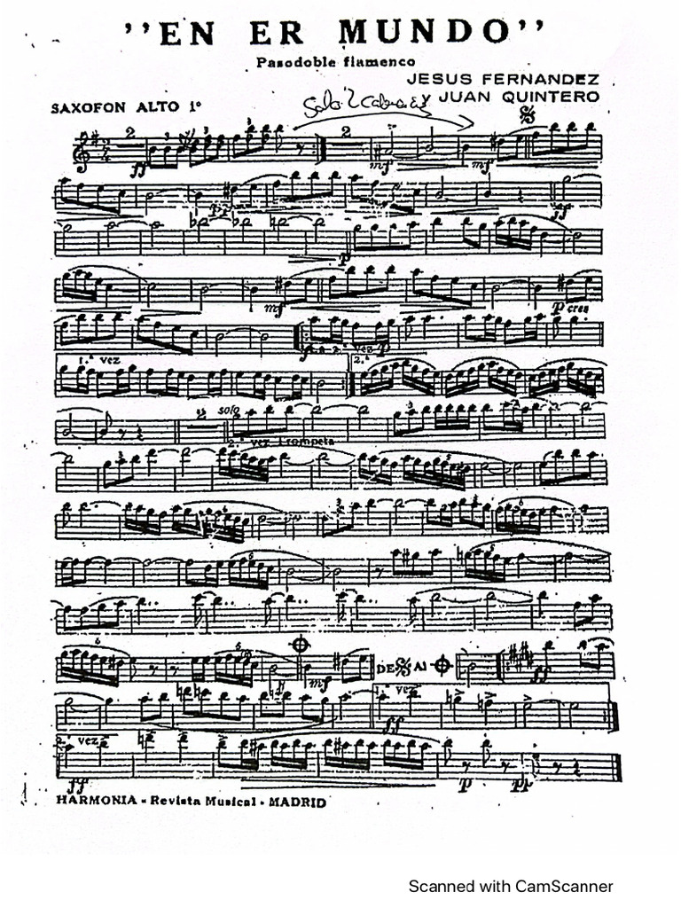 en Er Mundo (Saxofón Alto) | PDF