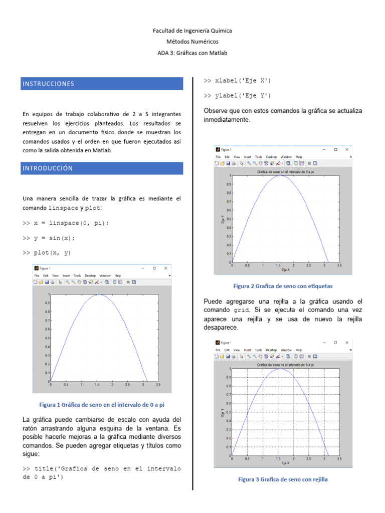 Gráficas y Métodos Numéricos en Matlab | PDF | Color | Ventana ...