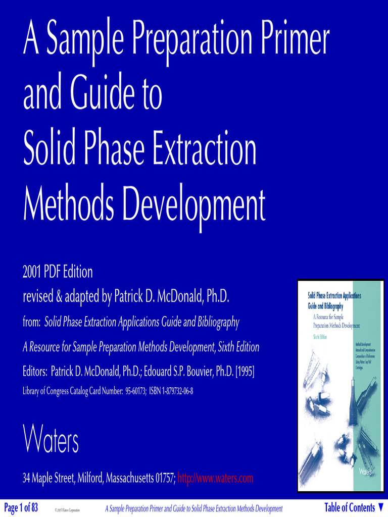 Sample Preparation SPE | PDF | Chromatography | Analytical Chemistry
