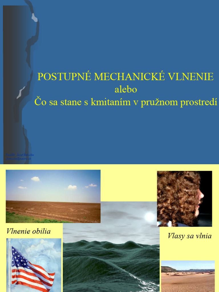01-Postupne Mechanicke Vlnenie | PDF