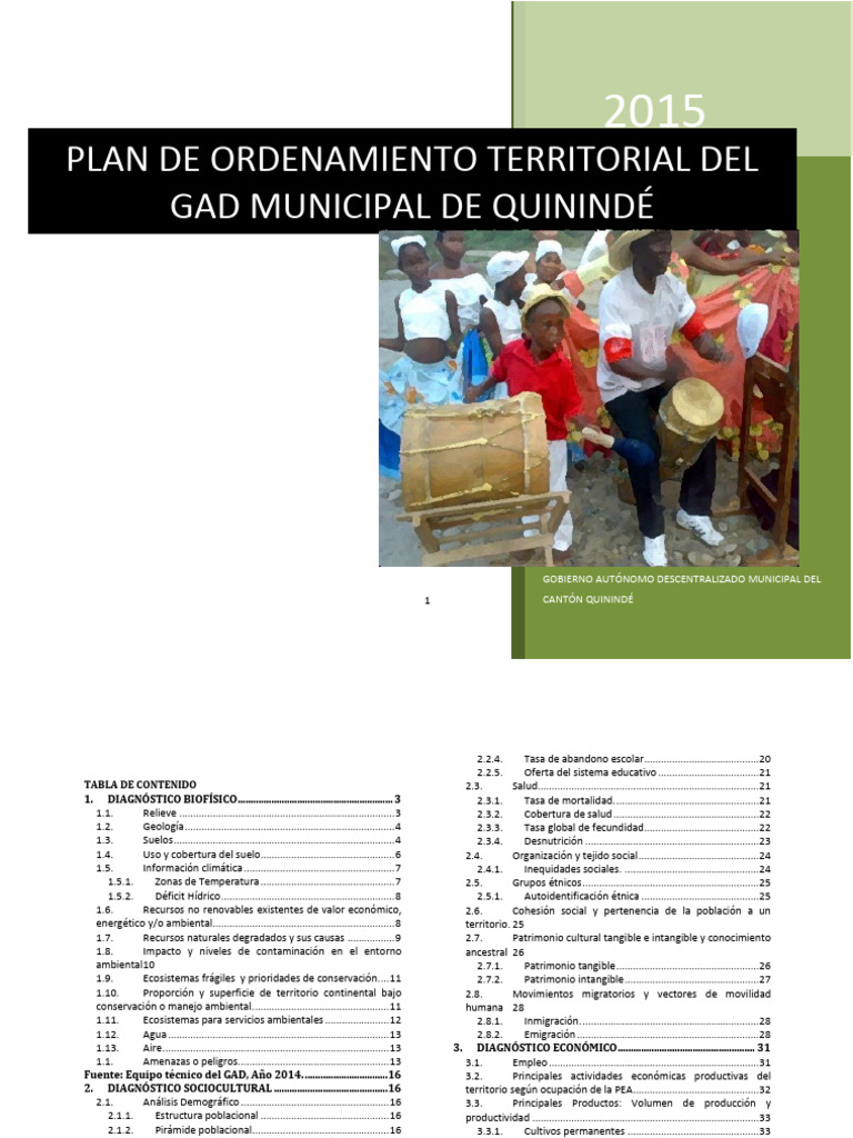 Pdot Quininde 2015 | PDF