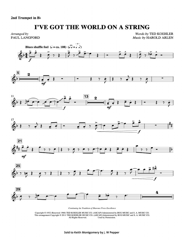 World On A String Trumpet 2 | PDF