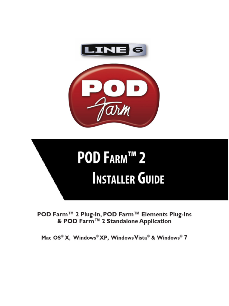 POD Farm 2 Installer Guide (Rev A) | PDF | Installation (Computer Programs) | Microsoft Windows