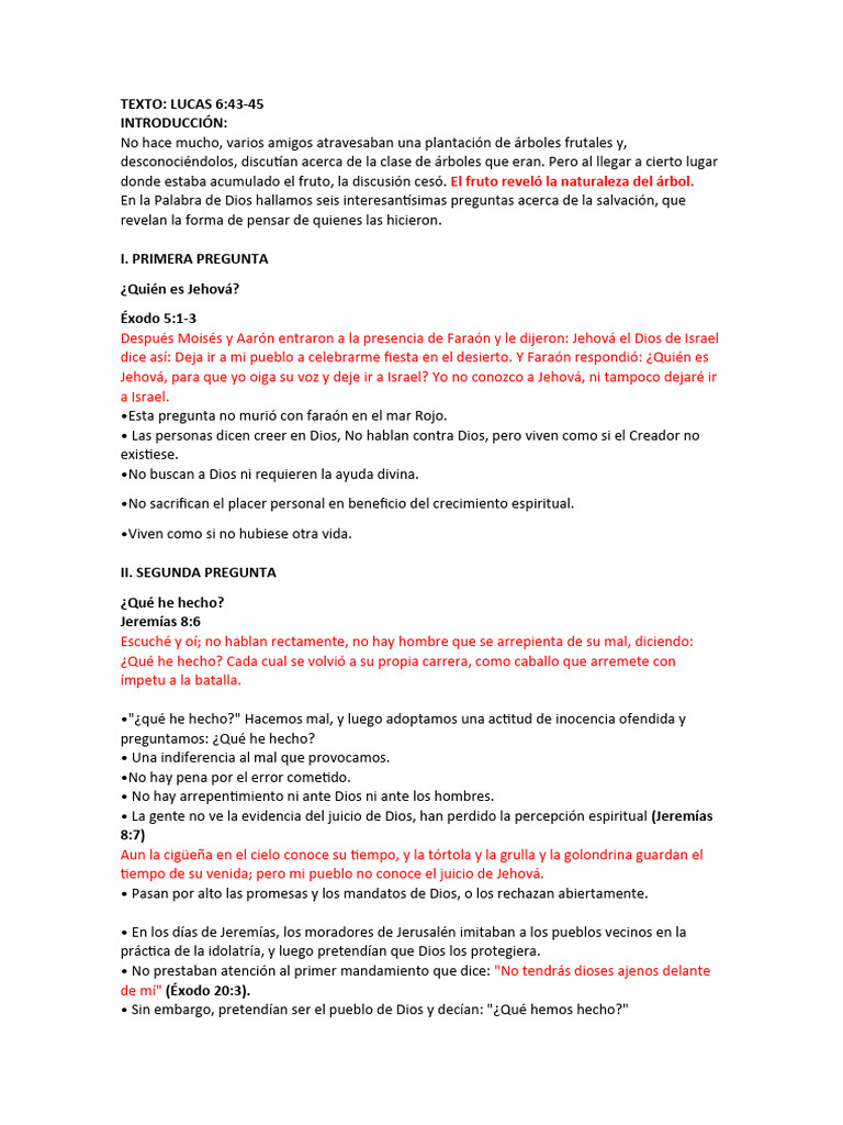 Seis Preguntas | PDF | Jesús | Dios