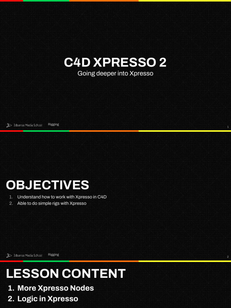 A01 - Lesson04 - C4D Xpresso 2 | PDF | Trigonometry | Computer Science