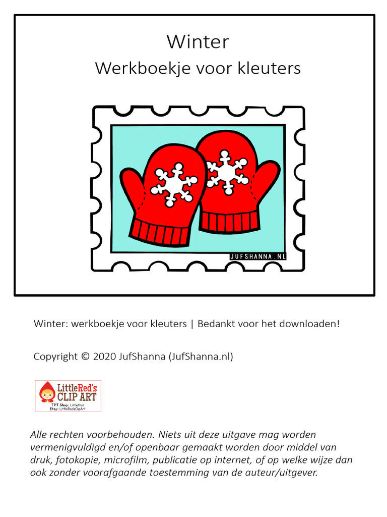 Winter Werkboekje Kleuters | PDF