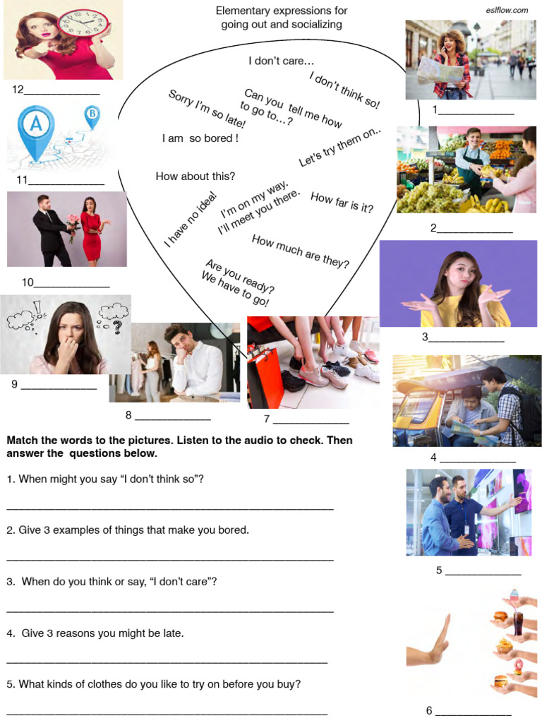 Expresssions For Going Out and Socializing 2022 | PDF