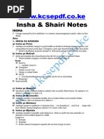 Fasihi Notes Kiswahili | PDF