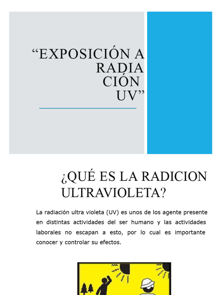 Exposiciones Radiacion UV | PDF | Ultravioleta | Protector solar