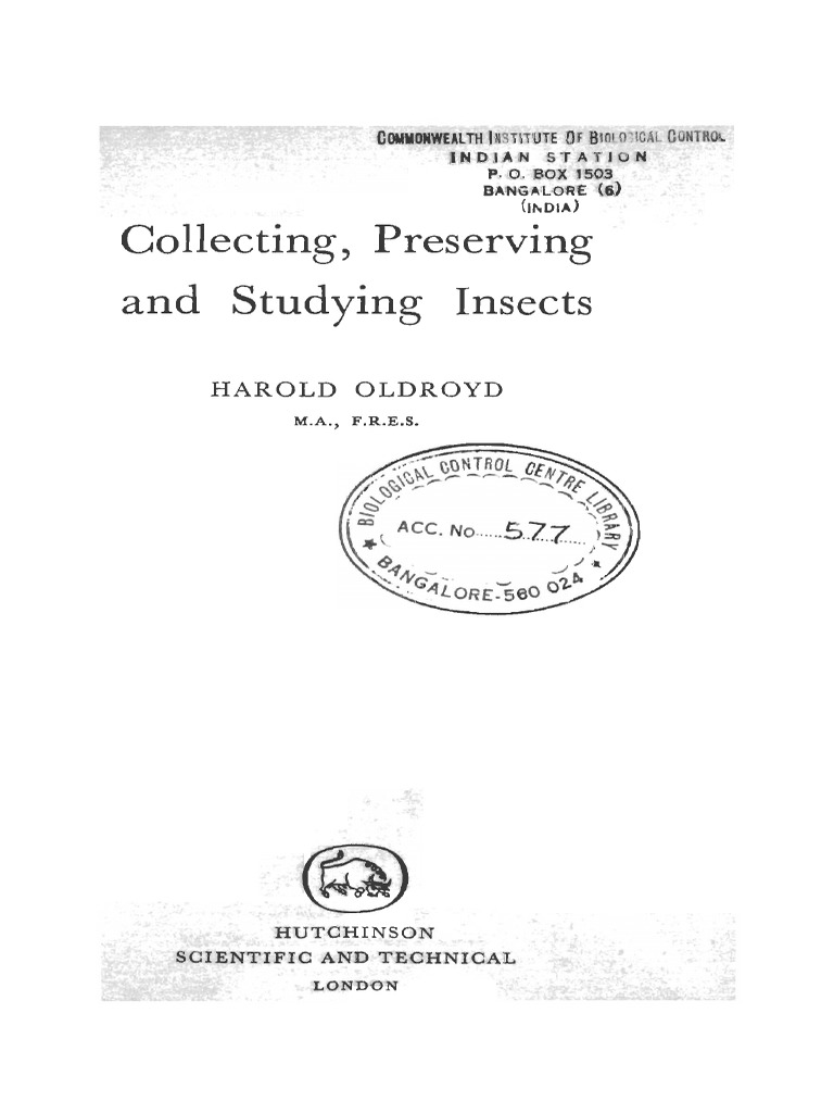 Insect Collection and Preservation Guide | PDF | Insects | Fly