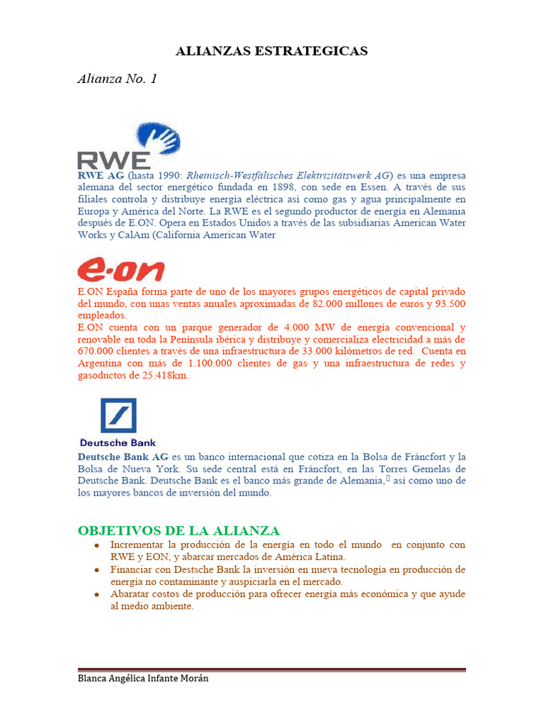 Las Mejores Alianzas Estrategicas | PDF | Banco alemán | Economias