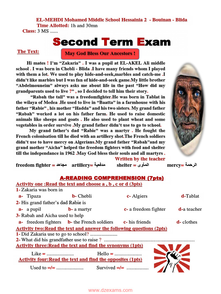Dzexams 3am Anglais 3816801 | PDF