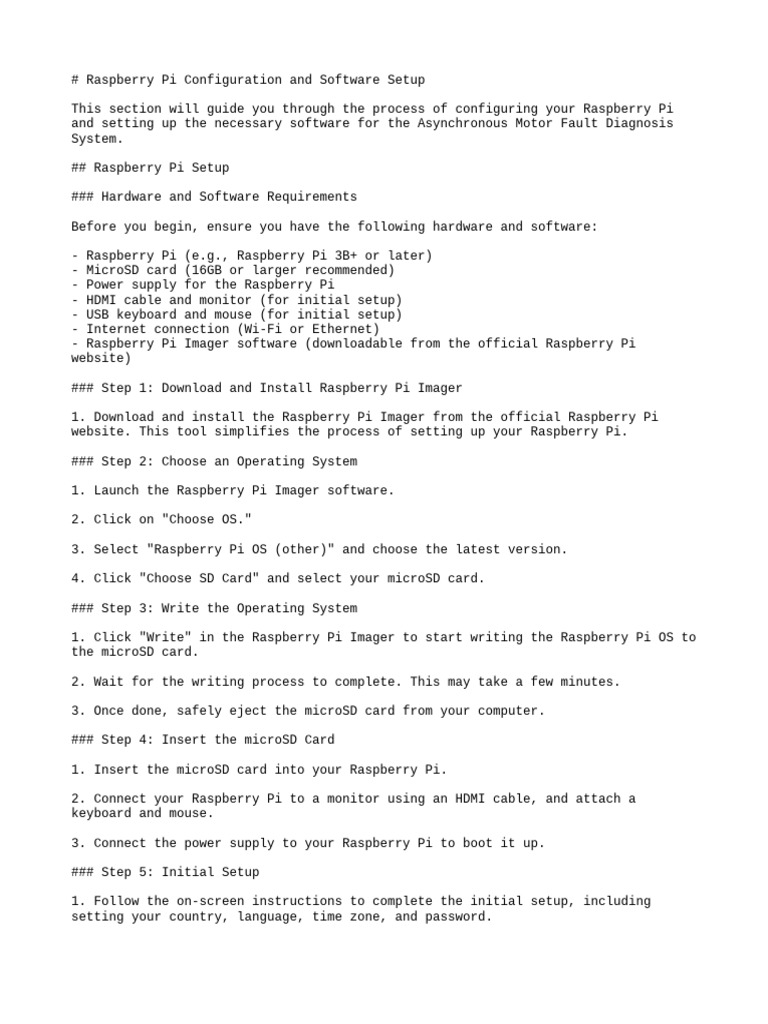 Raspberry Pi Configuration and Software Setup | Download Free PDF | Raspberry Pi | Operating System