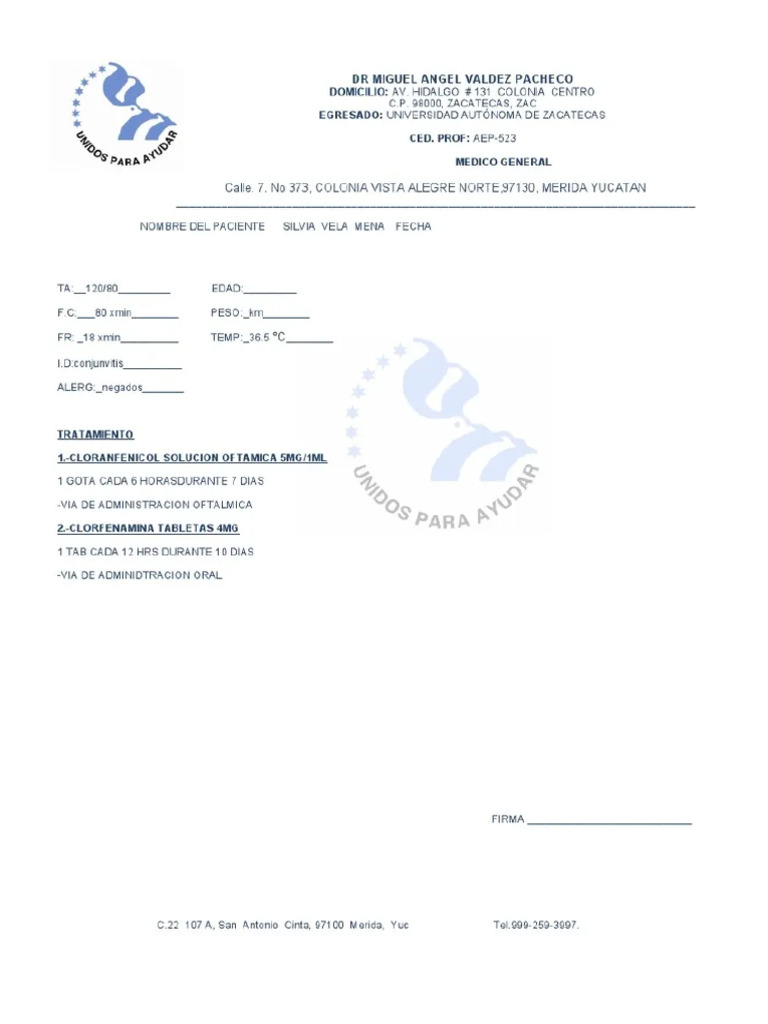 Recetas Medicas en Blanco de Farmacias Similares PDF | PDF