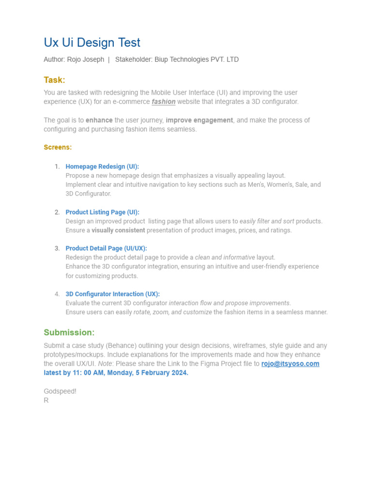25 JAN Ux Ui Design Test | PDF