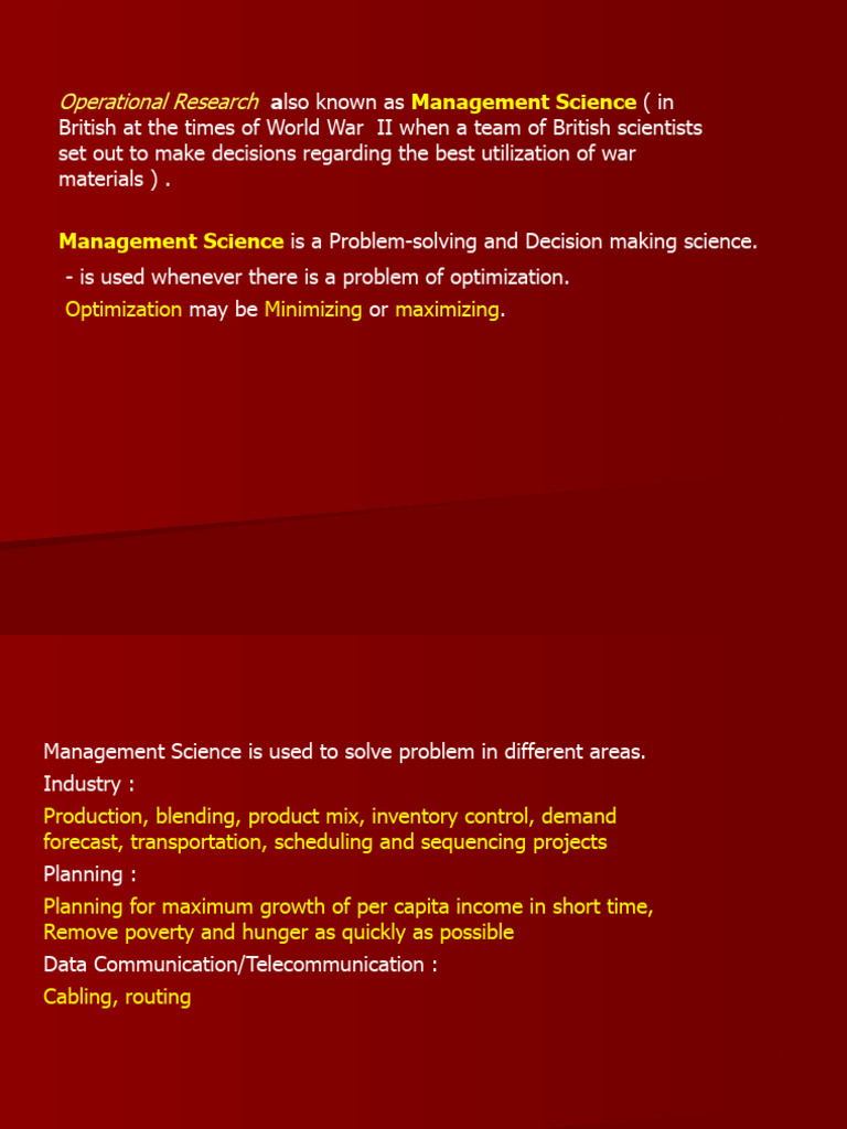 Lesson 1 Linear Programming | PDF | Linear Programming | Mathematical Optimization